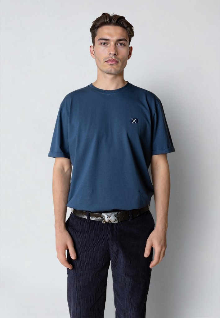 Clean Cut Basic Organic Tee Key Largo Bl | Jmj X Joes