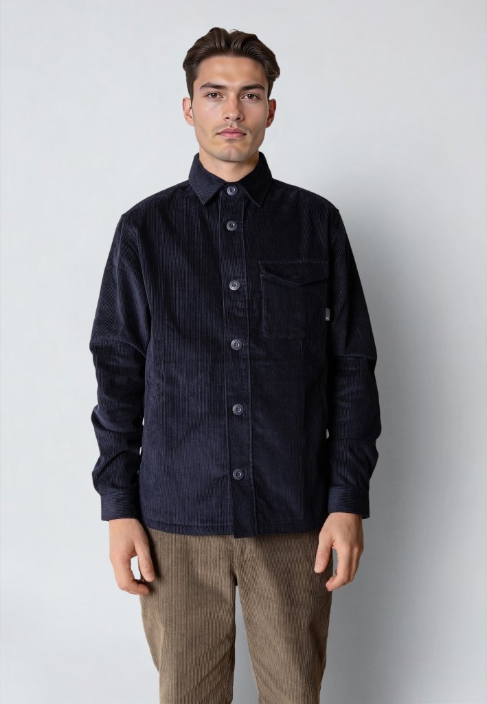 Clean Cut Silas Corduroy Overshirt Navy | Jmj X Joes